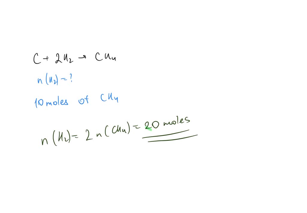 VIDEO solution: For the reaction: C(s) + 2H2(g) â†’ CH4(g), how many moles of H2 are required to ...