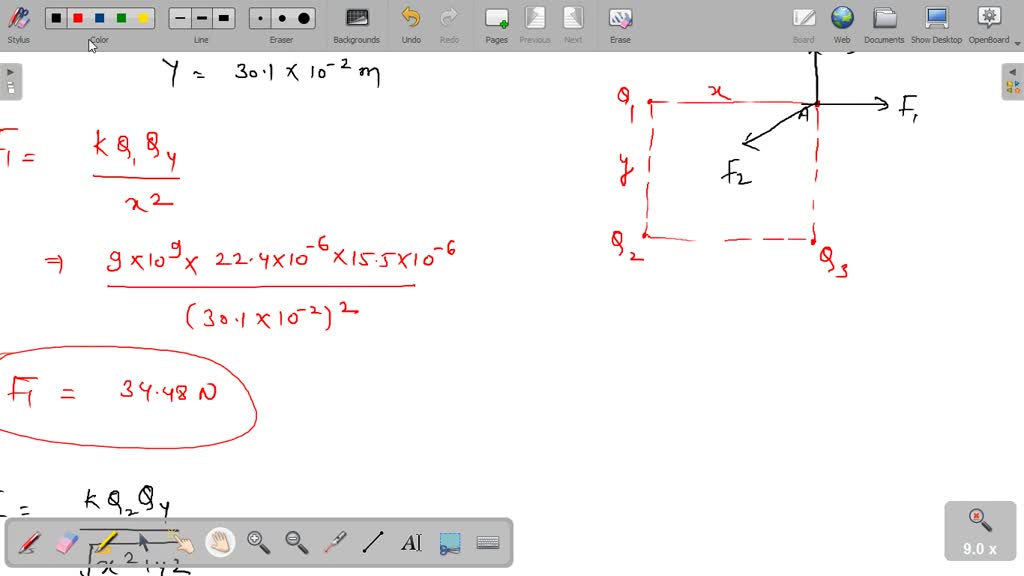 Solved In The Image Are Three Point Charges 𝑄1 12 4 𝜇c 𝑄2 −33 6 𝜇c