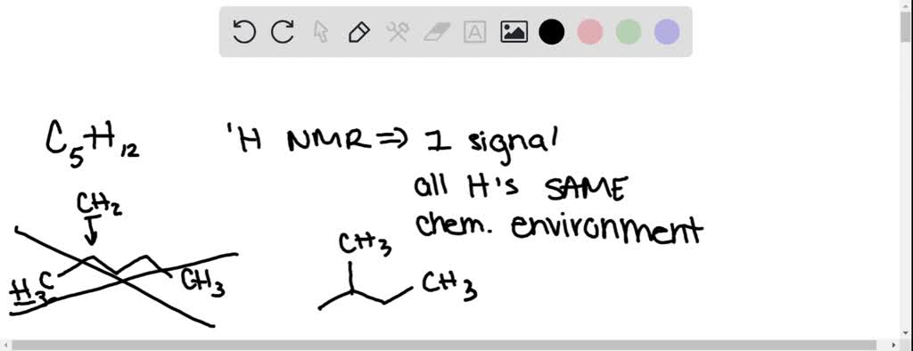 SOLVED: QUESTION compound with molecular formula C5H12 shows only peak ...