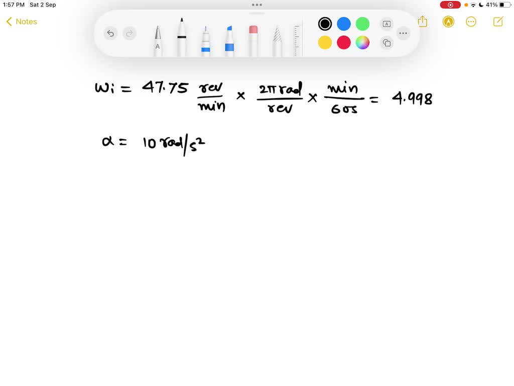 SOLVED: A wheel rotates with a constant angular acceleration of 10 rad ...