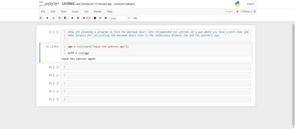 SOLVED: You are planning a program to find the maximum heart rate ...