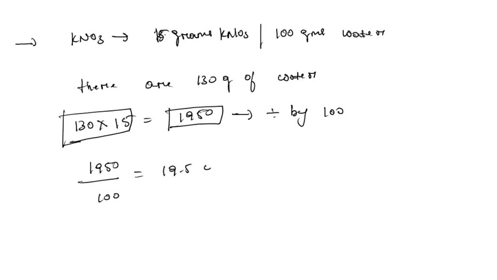 SOLVED: A solid mixture consists of 28.9 g of KNO3 (potassium nitrate) and 5.1 g of K2SO4 ...