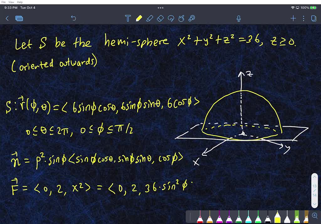 SOLVED: point) Compute the surface integral over the given oriented ...