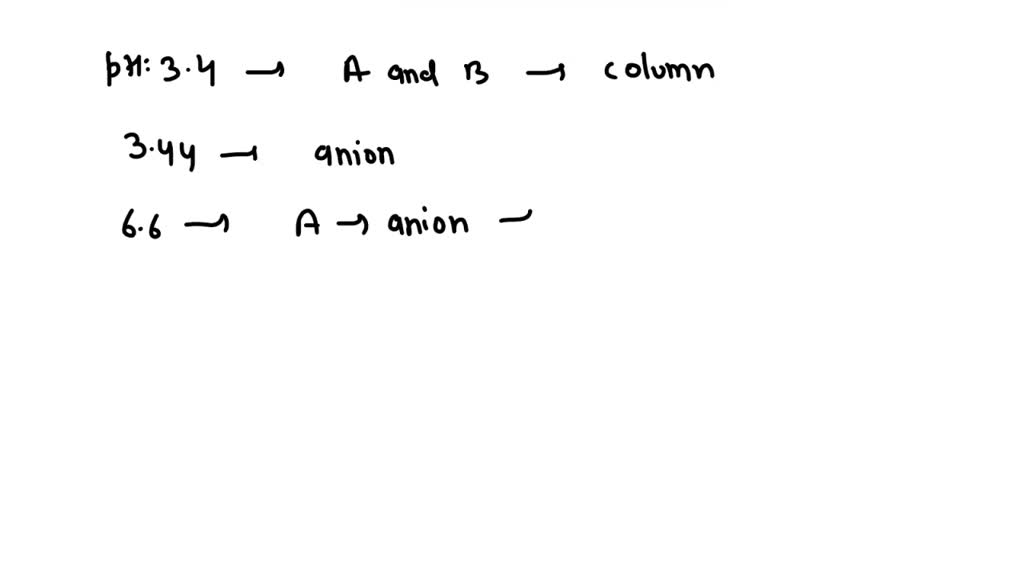 SOLVED: Peptides can be separated using an ion-exchange column based on their isoelectric (pI ...