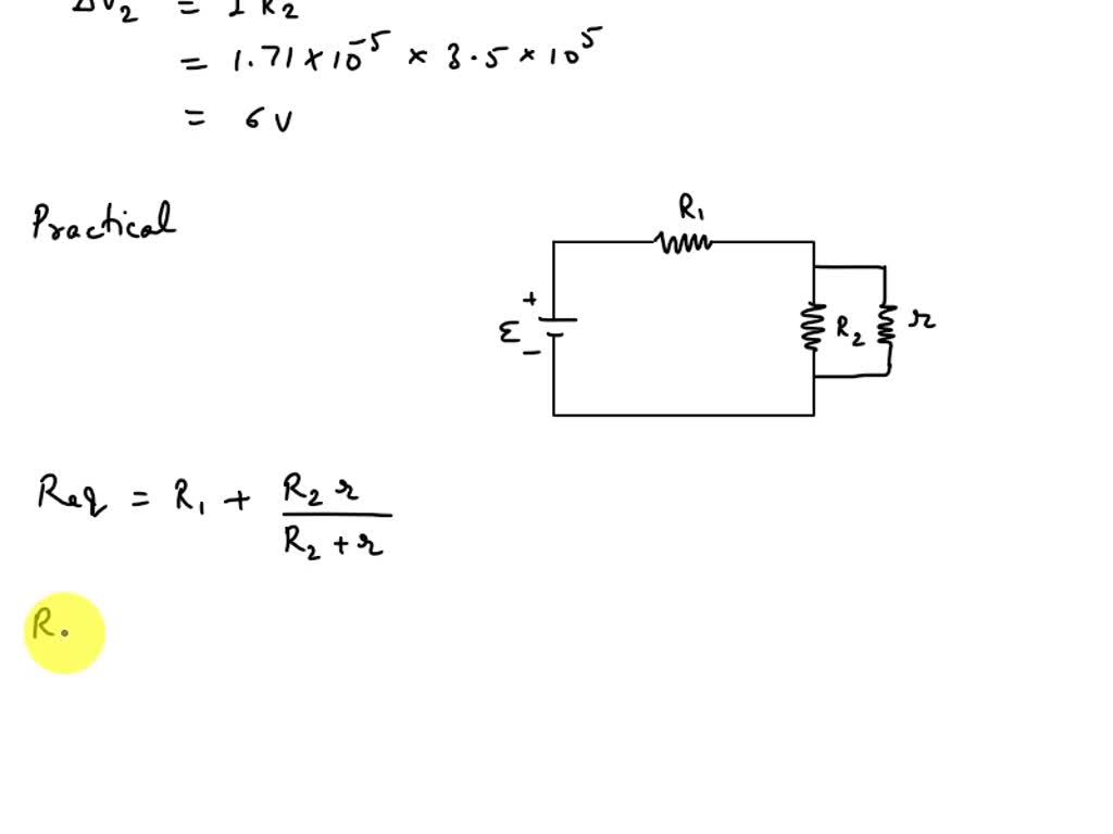 SOLVED: Although an ideal voltmeter has an infinite internal resistance ...