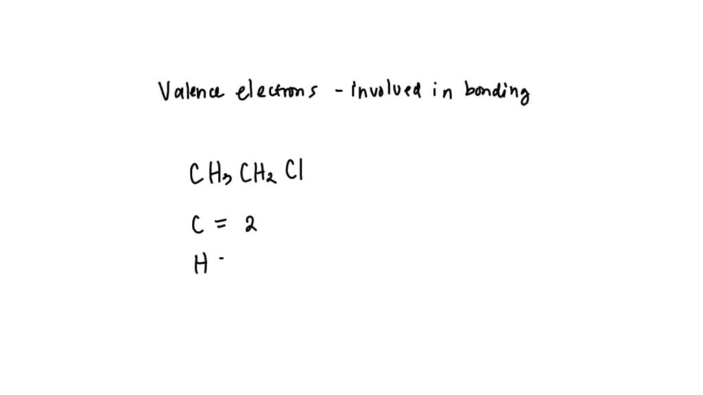 What is the total number of valence electrons in a CH3CH2Cℓ molecule?