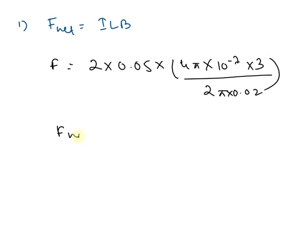 SOLVED: A long straight wire carries a current of 3A- A rectangular ...