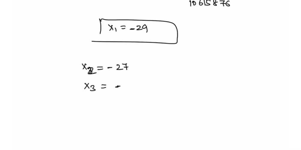 SOLVED: Solve the 5x5 matrix using the given equations: (Find the values of x. For example, the ...