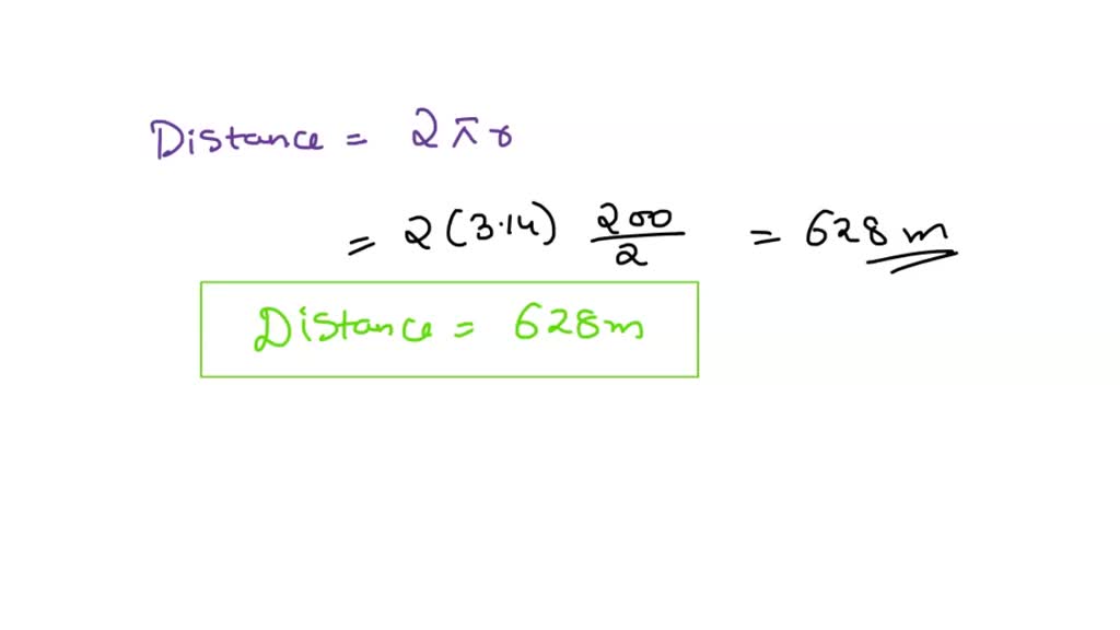 SOLVED: An athlete complete a round of circular track 300m in 20 sec ...
