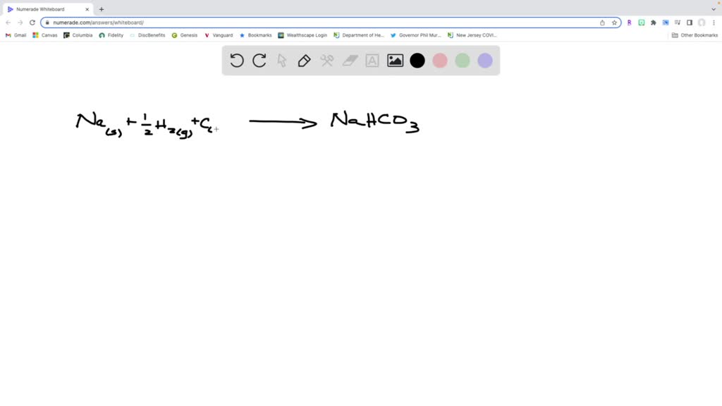SOLVED: When one mole of sodium bicarbonate is formed from its elements ...