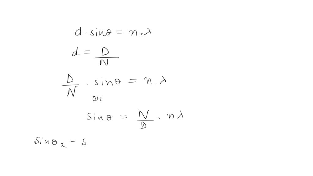 SOLVED: 'The greater the number of lines on a diffraction grating of a given size A) the greater ...