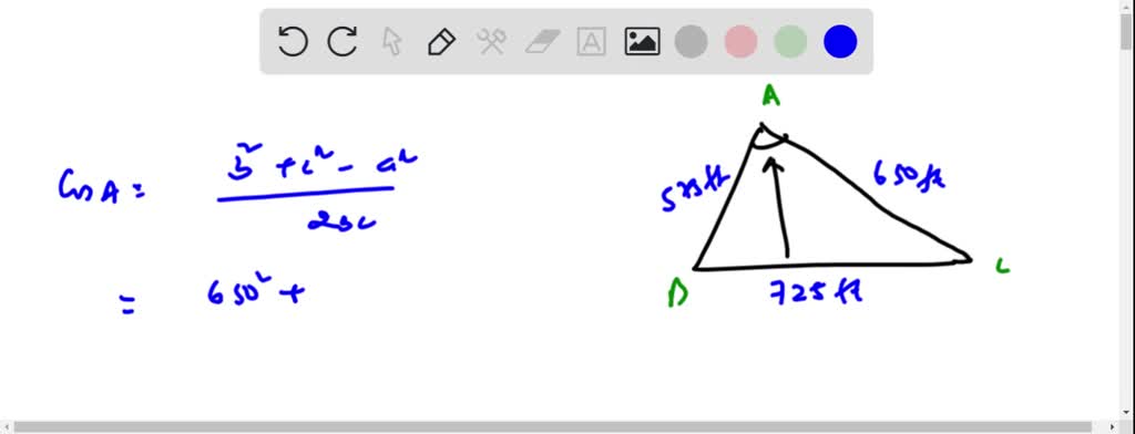 SOLVED: 13.A triangular parcel of ground has sides of lengths 725 ft ...