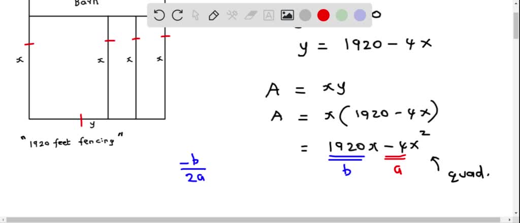SOLVED: A farmer decides to enclose a rectangular field using the side ...