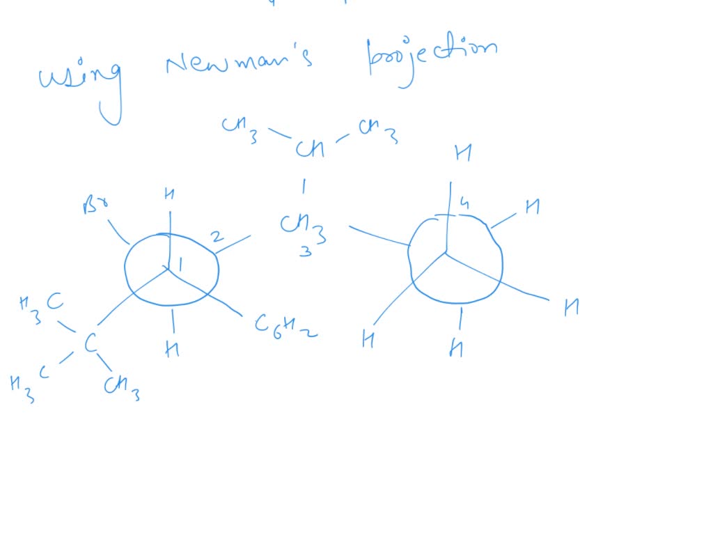 SOLVED: 2) Draw Newman projections of all staggered conformations of (R ...