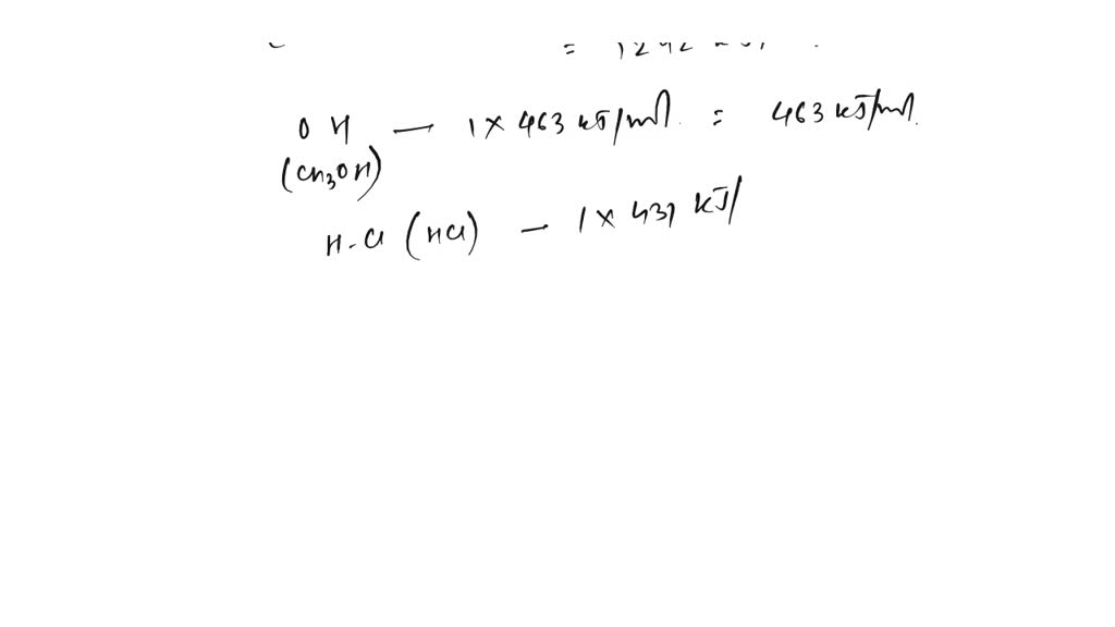 SOLVED: Use bond dissociation energies to determine Î”Hn for the ...