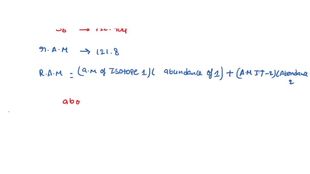 SOLVED: "Question 40 1 pts Antimony has two naturally occurring ...