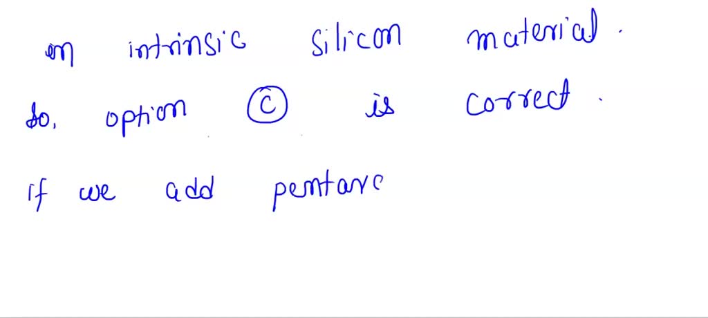 SOLVED: 'Impurity atoms are added to increase number of holes in ...