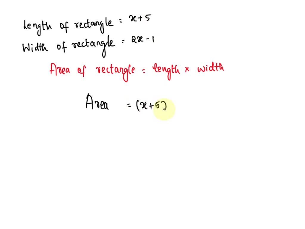 SOLVED: MATHEMATICAL CONNECTIONS Find the value of x . Answer in exact form. A rectangle with ...