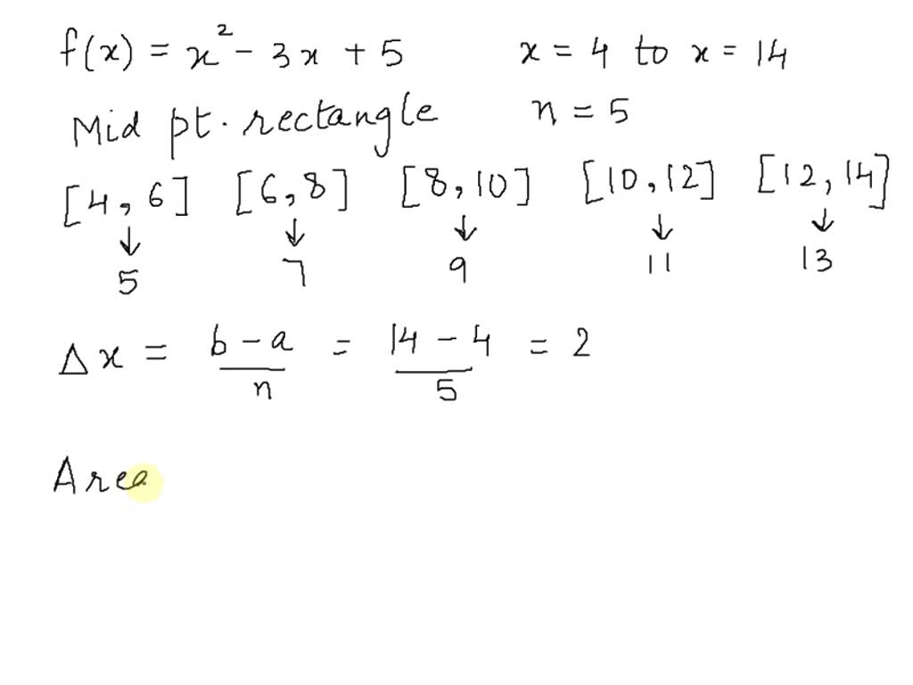 SOLVED: Use the Method of Midpoint Rectangles (do NOT use the integral ...