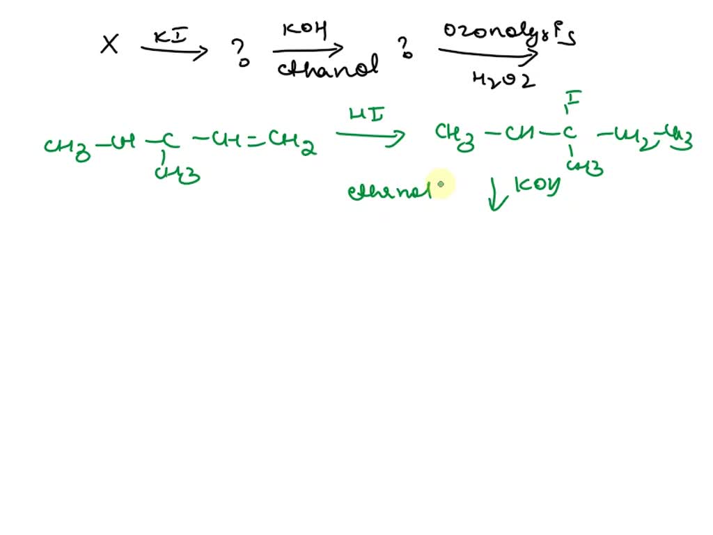 SOLVED: Compound X reacts with HI. The product of this reaction, when ...