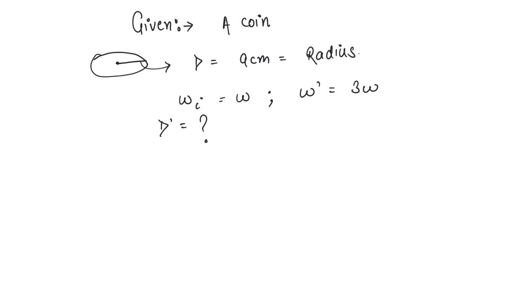 SOLVED: A coin, placed on a rotating turn-table slips, when it is ...