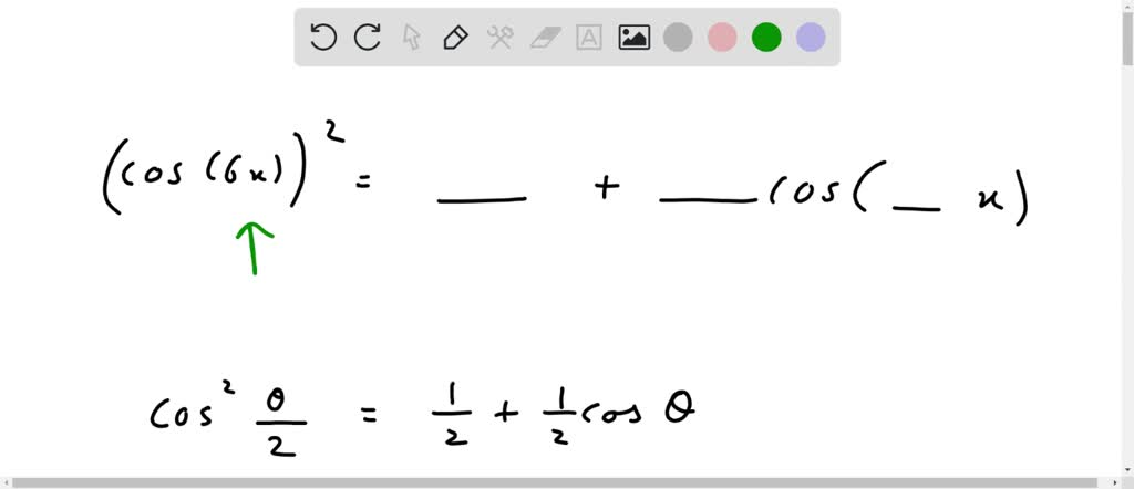 SOLVED: Use a half angle or reduction formula to fill in the blanks in ...