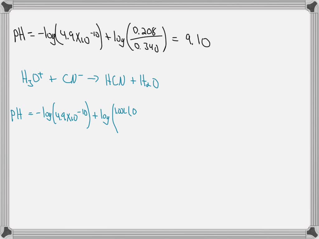 SOLVED: Determine the pH change when 0.059 mol HNO3 is added to 1.00 L of a buffer solution that ...