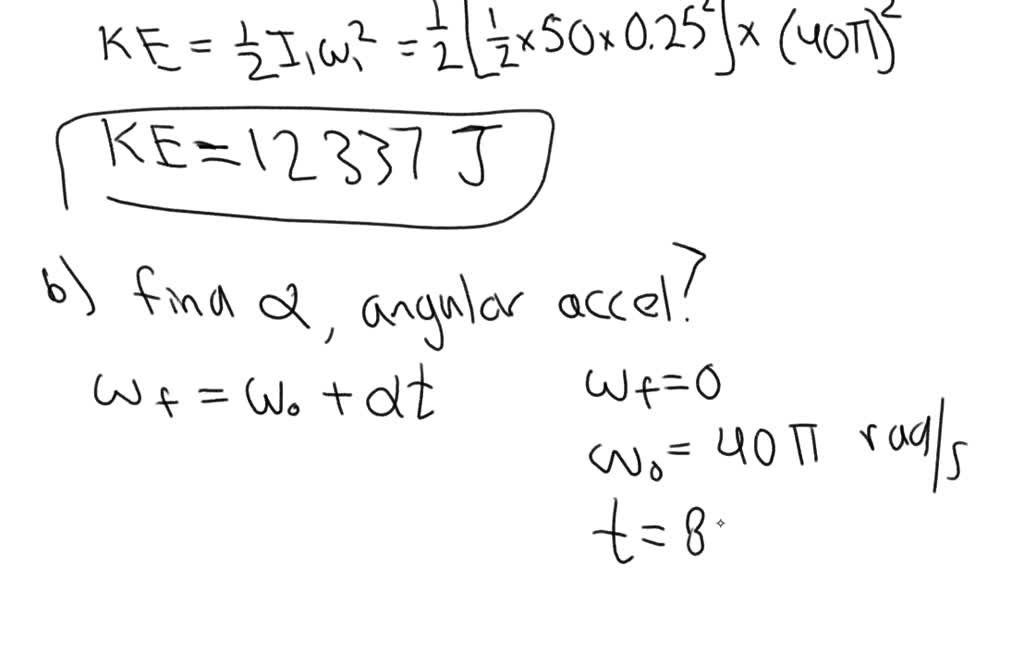 SOLVED: A grinding wheel is spinning at a rate of 20.0 revolutions per second. When the power to ...