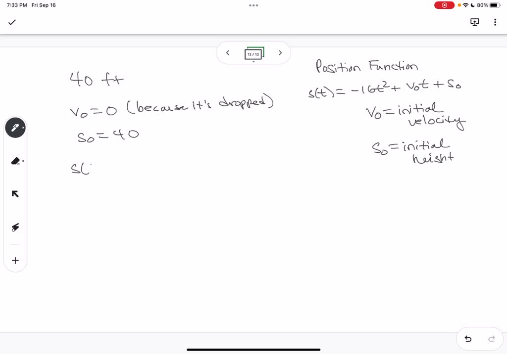SOLVED: You drop a seashell into the ocean from a height of 40 feet ...