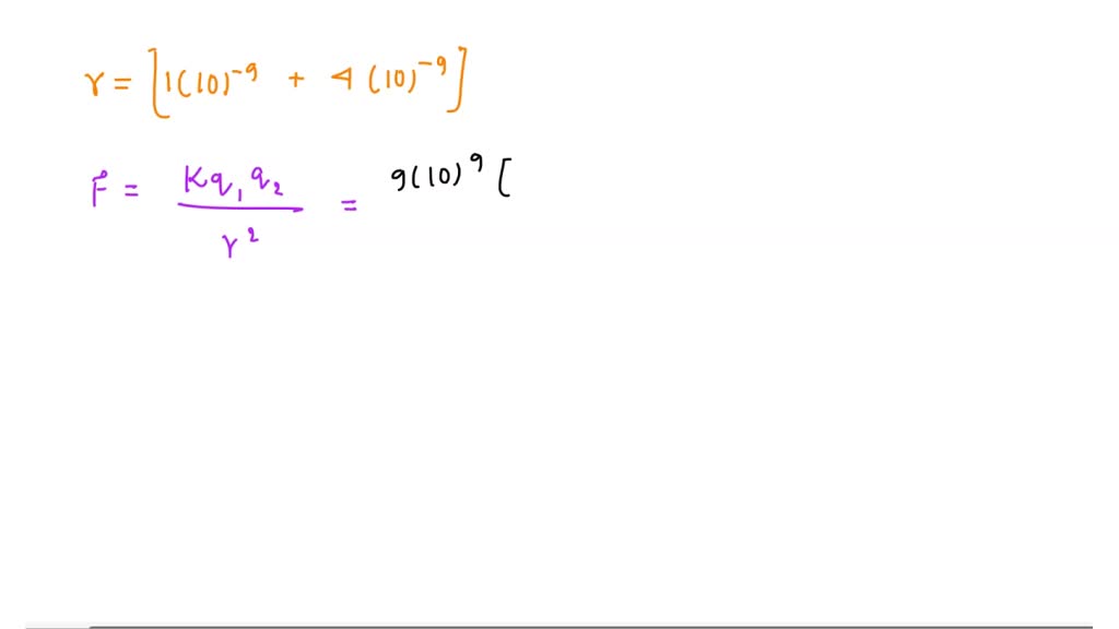 SOLVED: The electrostatic force between two particles is given by F E ...