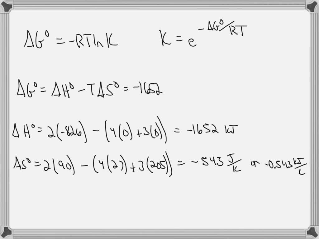 SOLVED: The reaction for the corrosion of iron by oxygen is: 4Fe(s ...