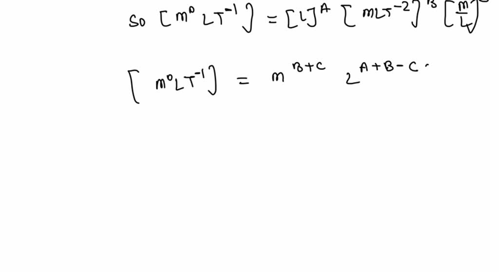 SOLVED: The speed of transverse wave v in a stretched string depends on tension T in the string ...