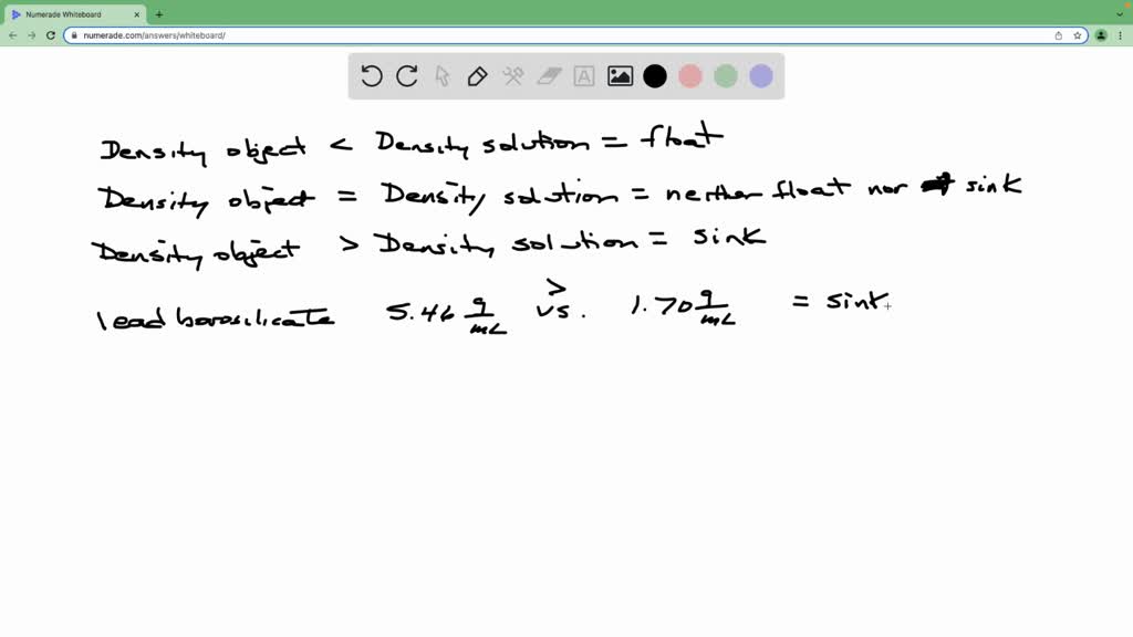 SOLVED: The sink-float method is often used t0 identify the type of ...
