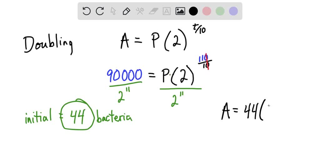 SOLVED: The doubling period of a bacterial population is 10 minutes. At ...