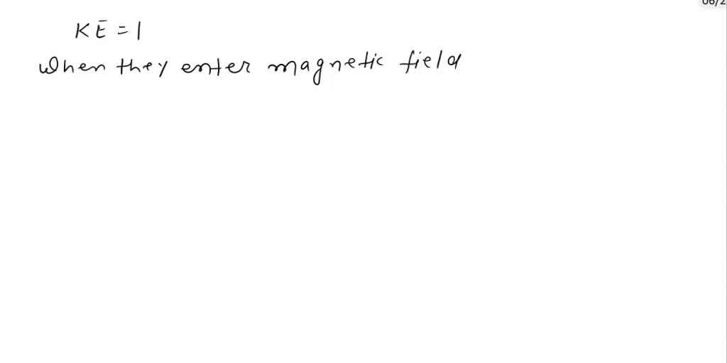 SOLVED: A proton and a singly charged ion of mass 52 atomic mass units ...