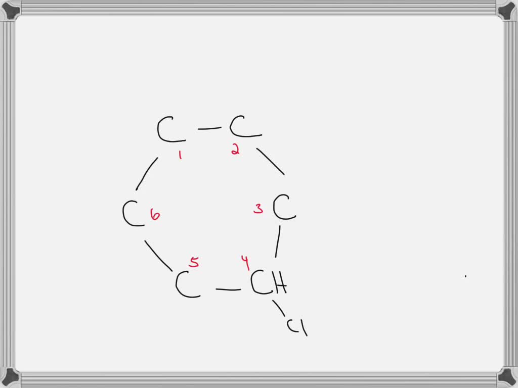 SOLVED: A carbon skeleton for cyclohexane is shown below. Where on that ...