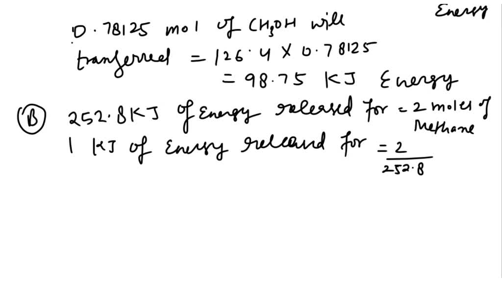 SOLVED: Methane, CH4, can be converted to methanol, which, like ethanol ...