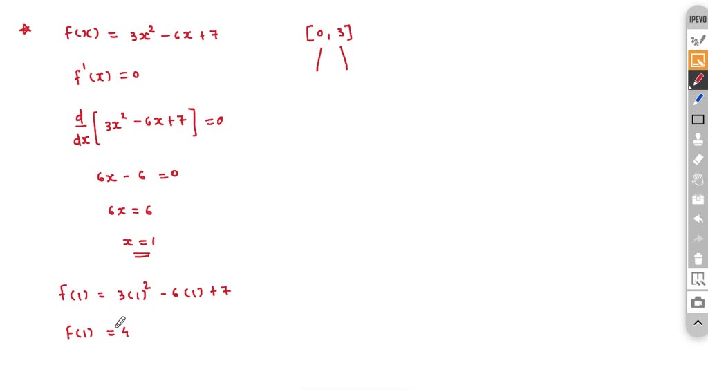 Solved Find The Maximum And Minimum Values Of The Function Fx X