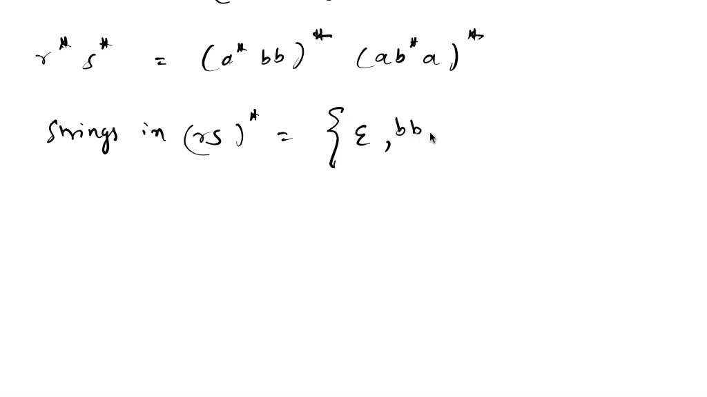 Solved Let And Be Regular Expressions Over B And Define New Regular Expressions As Follows