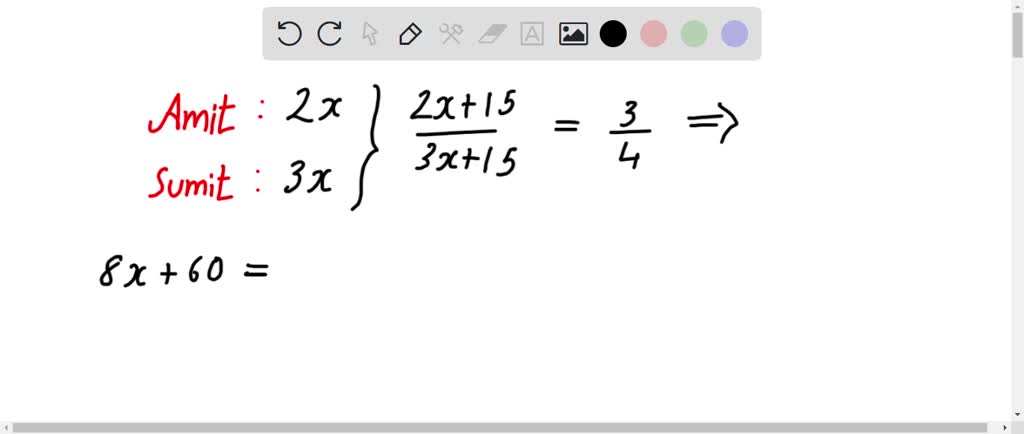 SOLVED: The ages of Amit and Sumit are in the ratio 2:3. After 15 years ...