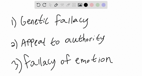 For each of the classic logical fallacies affirming the...