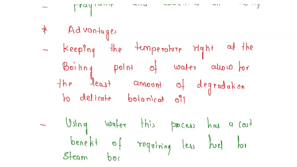 SOLVED: Advantages and disadvantages distillation and solvent ...