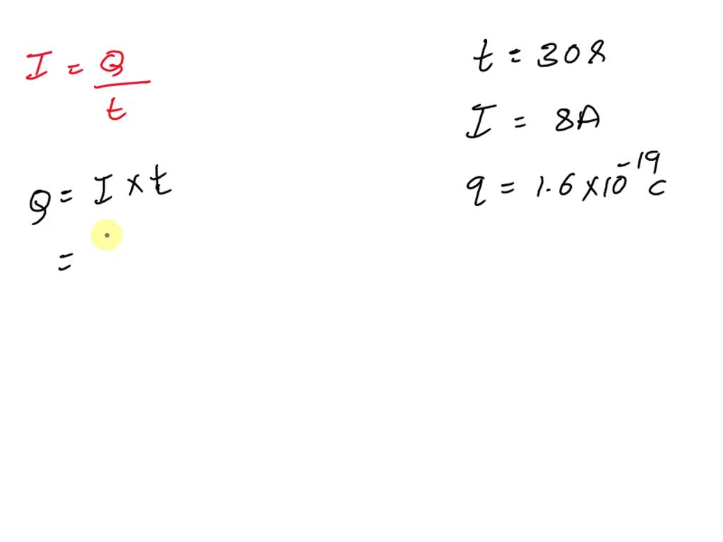 SOLVED: Electric current is measured in Amperes (A) if an ampere is ...