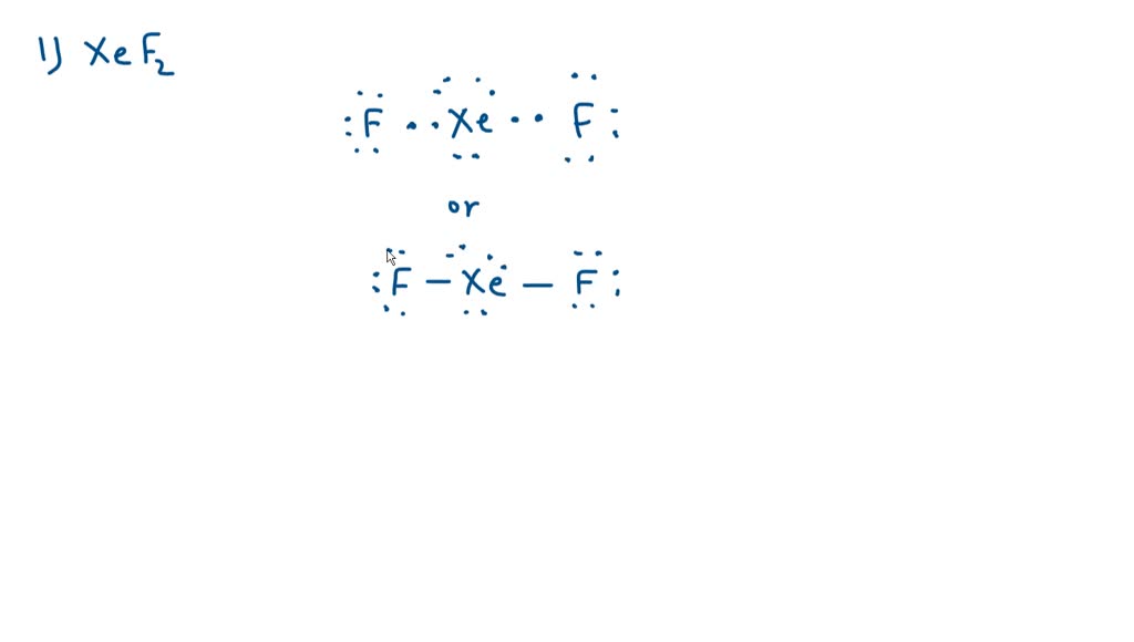SOLVED: Xenon can be the central atom of a molecule by expanding beyond ...