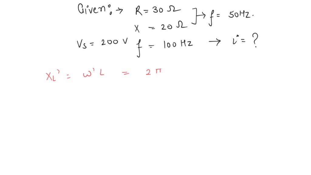 SOLVED: A coil has resistance 30 ohm and inductive reactance 20 ohm at 50 Hz frequency.If an ac ...