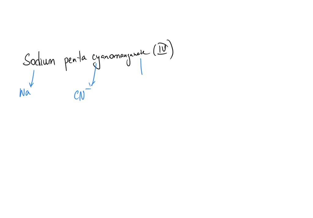 SOLVED: Give the chemical formula of the following coordination ...