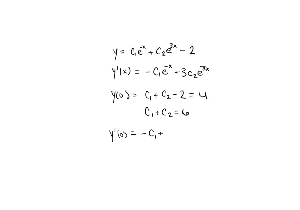 SOLVED: A nonhomogeneous differential equation, a complementary ...