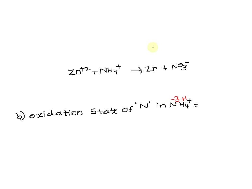 SOLVED: The following reaction occurs in aqueous acid solution. Zn^2 ...