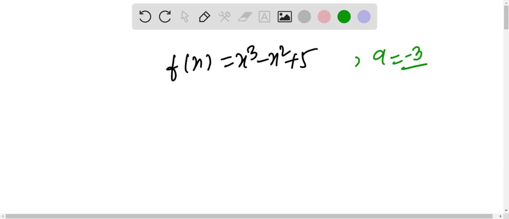 SOLVED: Find the linearization L(x) of the function at a. f(x) = x3 x2 ...