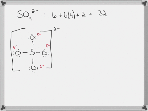 The structure of uncoordinated so4 2 is tetrahedral draw...